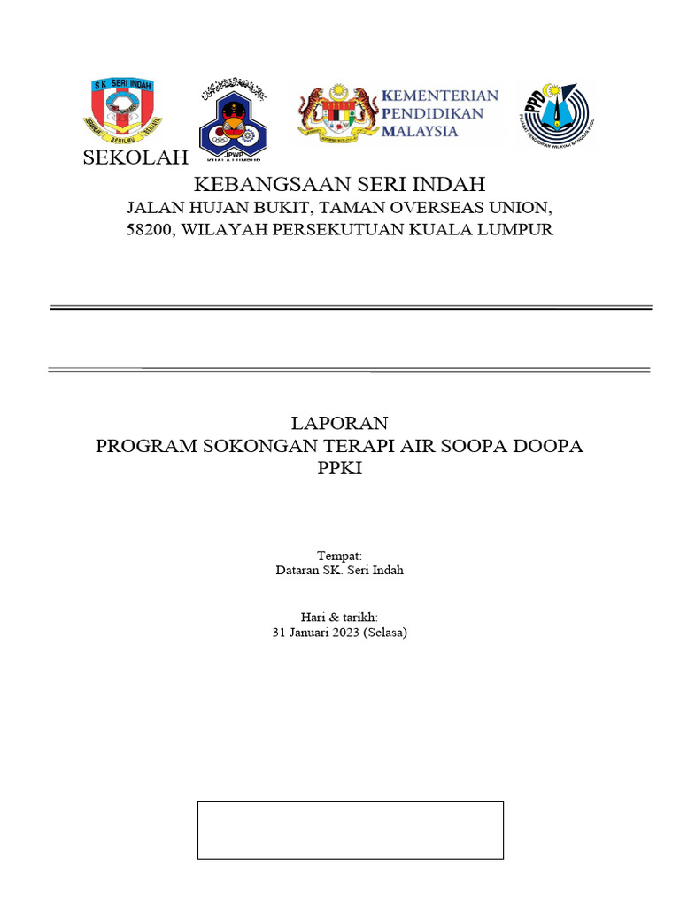 Laporan Program Sokongan Terapi Air | PDF