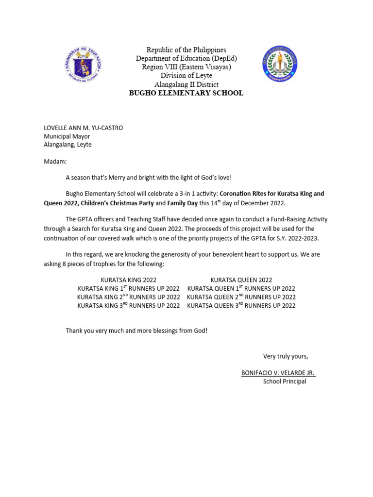 Solicitation Letter | PDF