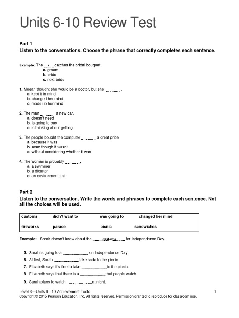 TN3 Units 6 10 Assessment | PDF | Literacy | All Rights Reserved