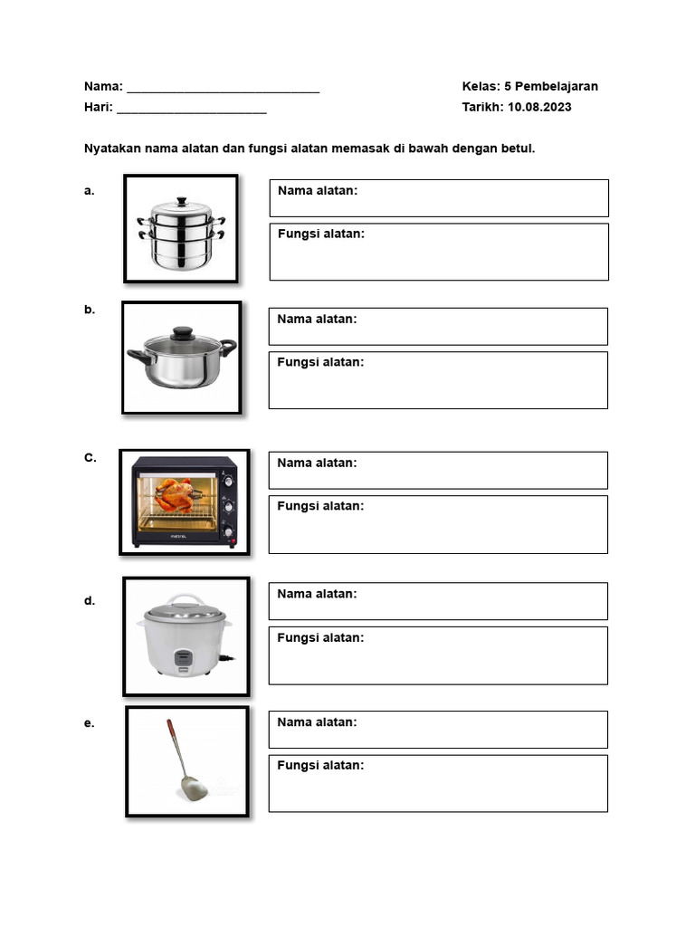 Fungsi Alatan Lembaran Kerja | PDF