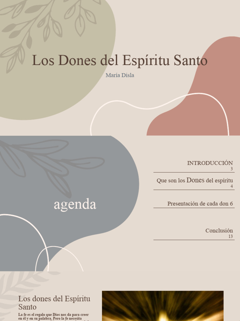 Los Dones Del Espíritu Santo | PDF | Dios | Sabiduría