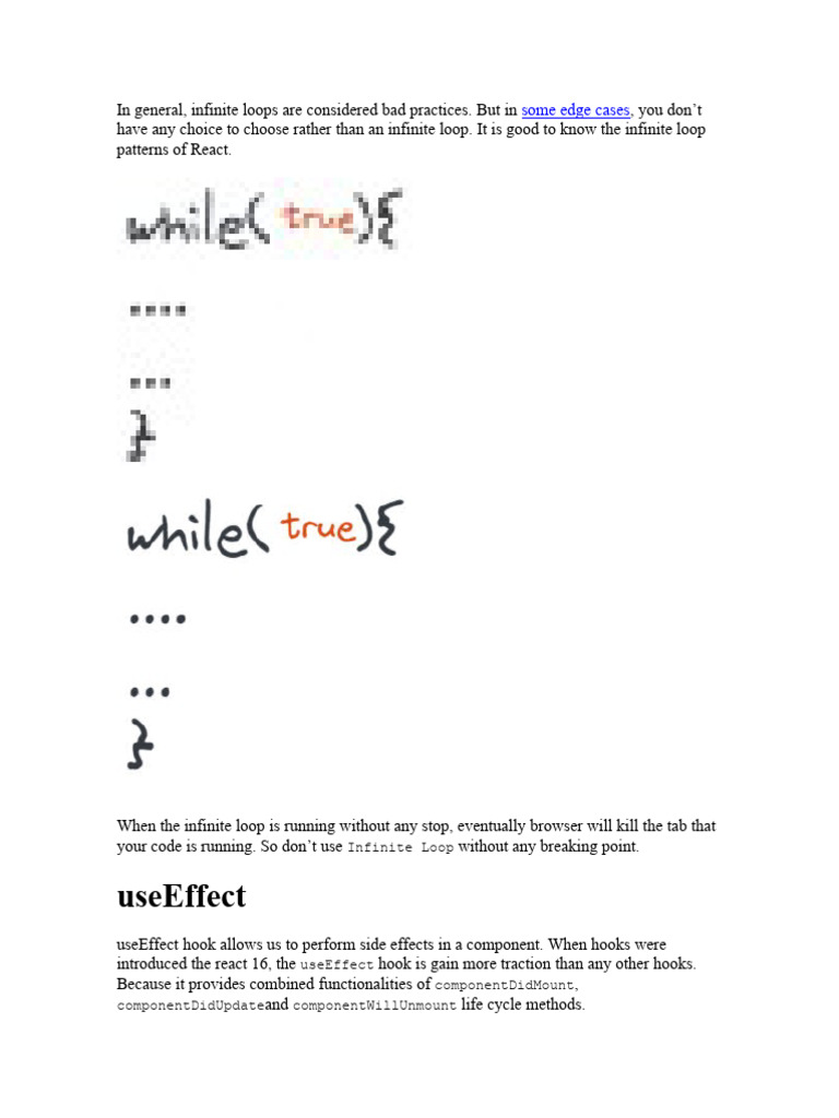 Infinite Loop Pdf Control Flow Callback Computer Programming