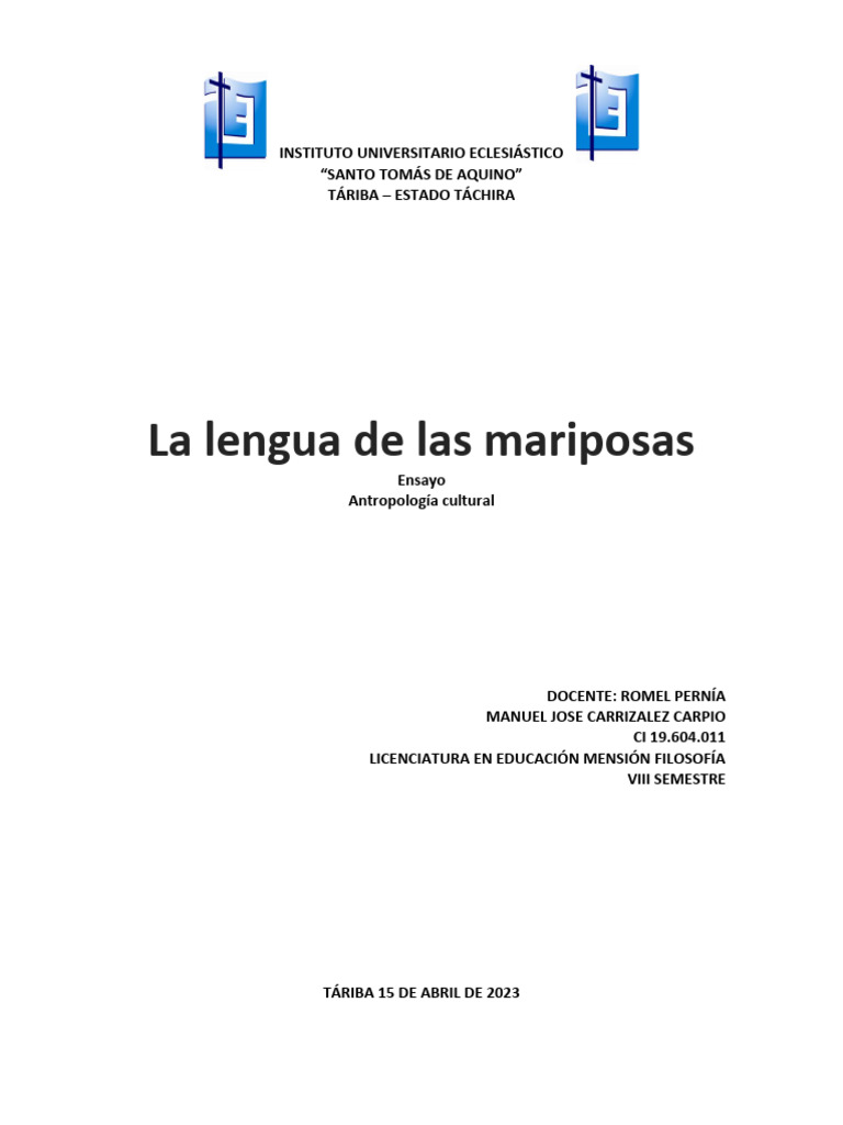La Lengua de Las Mariposas | PDF | Maestros