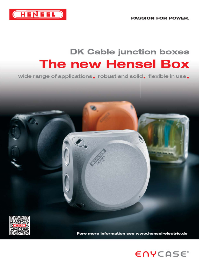 ENYCASE The New Hensel Box | PDF | Electrical Wiring | Electric Power