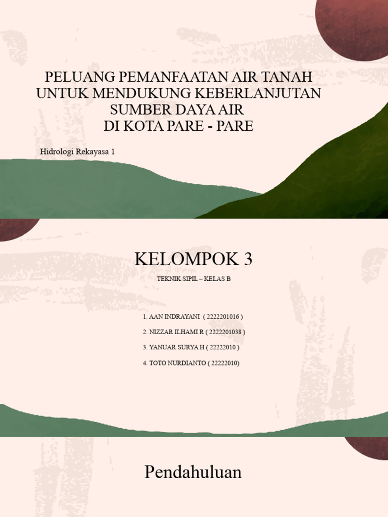 Hidrologi Kelompok 3 | PDF