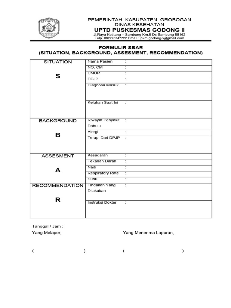 Form SBAR | PDF