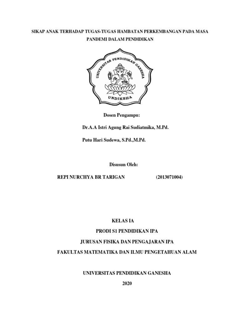 Tugas Makalah PPD Akhir-Repi Nurchya BR Tarigan 2013071004 | PDF