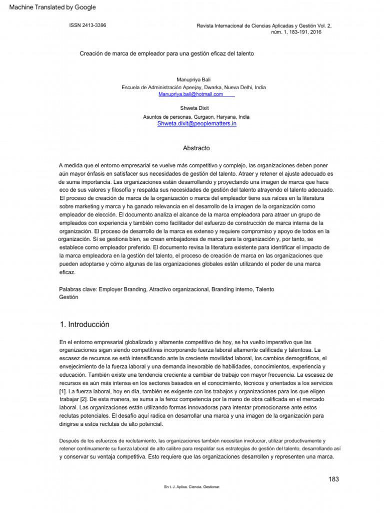 Employer Brand Building For Effective Talent Management (2016) (INGLÉS ... Employer Brand Building For Effective Talent Management (2016) (INGLÉS ...