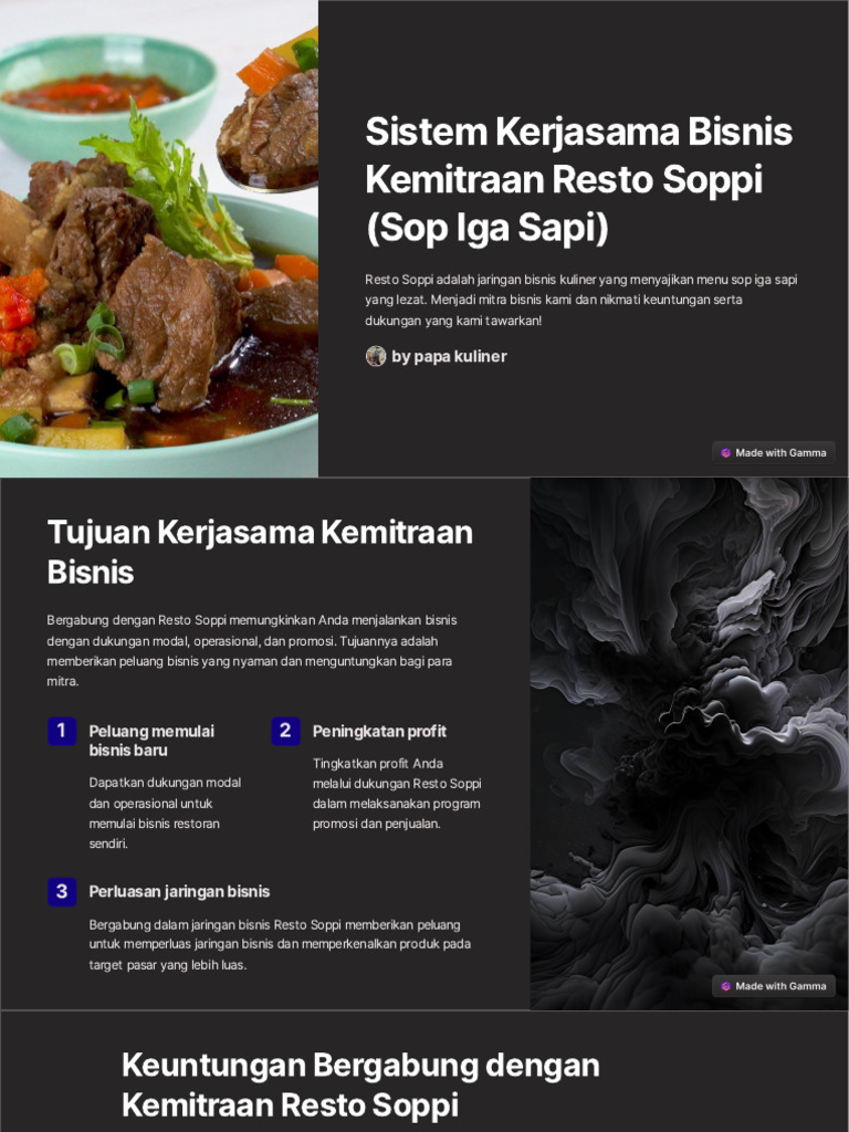 Sistem Kerjasama Sebagai Agensi Kemitraan Untuk Usaha Sop Iga | PDF | Bisnis | Gaya Hidup