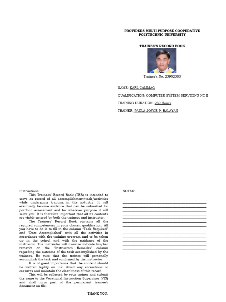 Providers Multi-Purpose Cooperative Polytechnic University Trainee'S ...