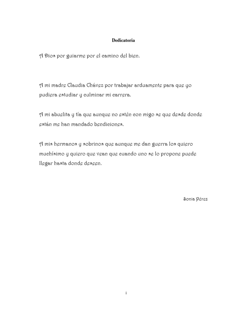 Dedicatoria: Sonia Pérez | PDF | Contabilidad | normas internacionales ...