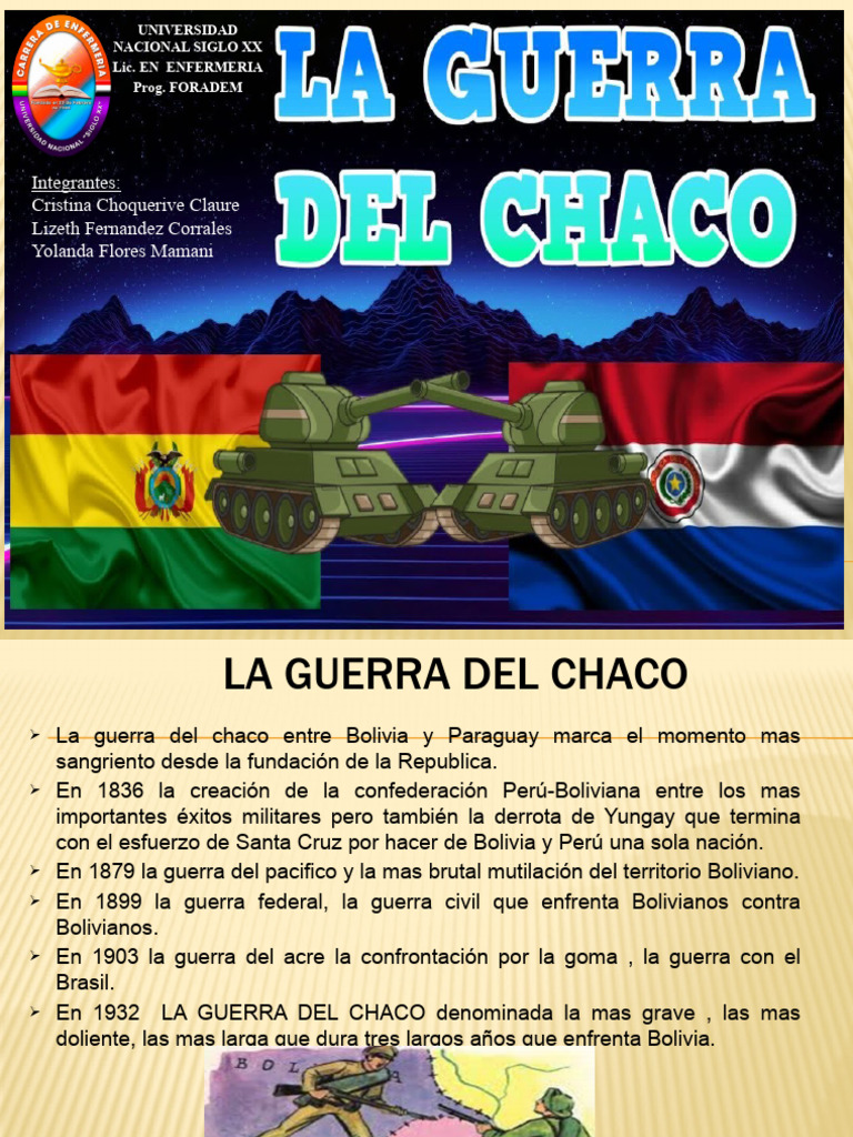 Guerra Del Chaco DIAPOSITIVA | PDF | Bolivia | América del Sur