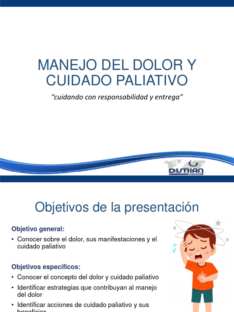 CAP MANEJO DEL DOLOR Y CUIDADO PALIATIVO Cma | Descargar gratis PDF | Dolor | Cuidados paliativos