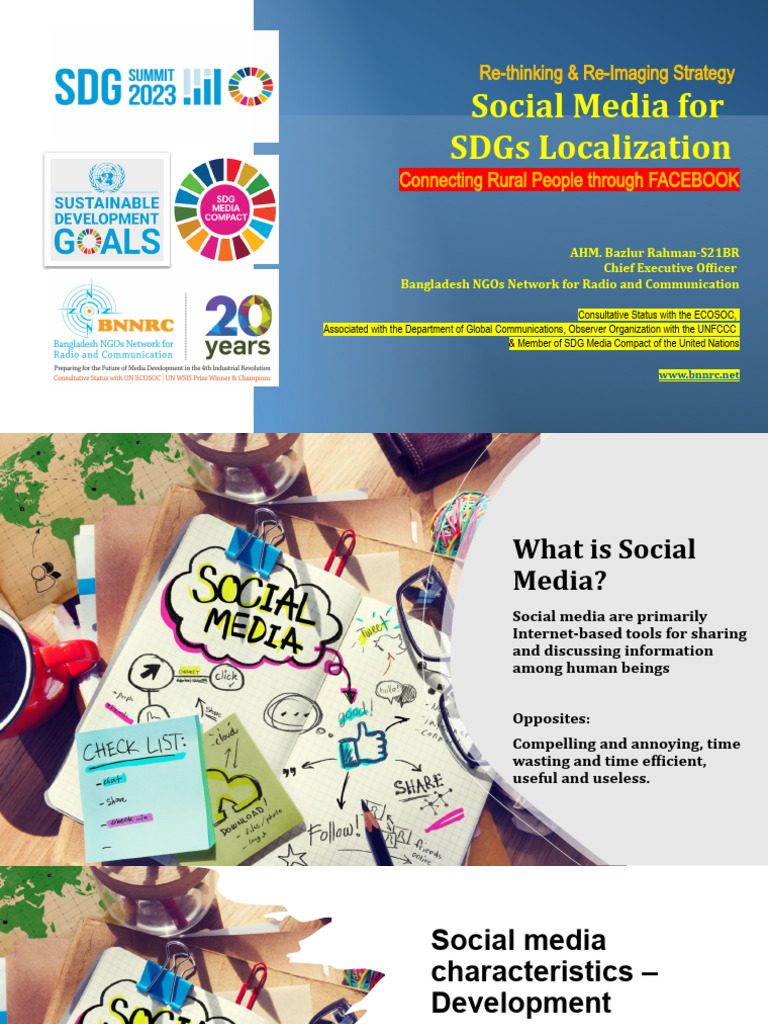 Social Media For SDGs Localization: Connecting Rural People Through FACEBOOK | PDF | Social ...