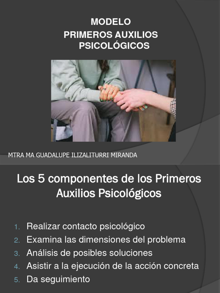 4 Modelo de Apoyo Psicológico | PDF | Las emociones | Sicología