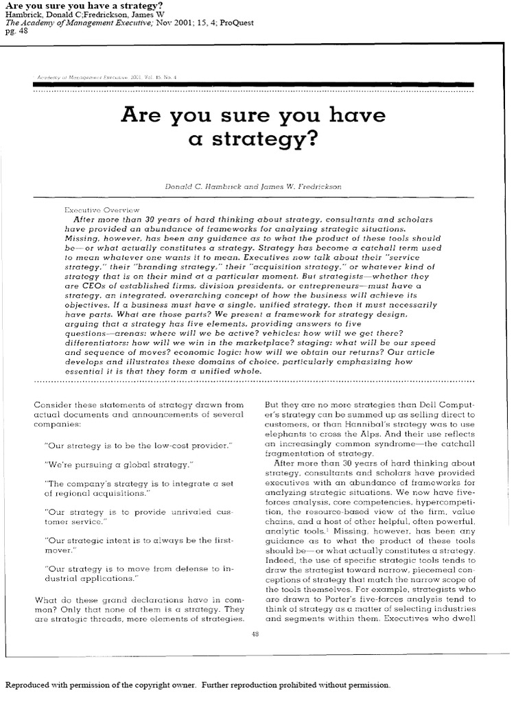 Journal 1 - Hambrick & Fredrickson - 2001 - Are You Sure You Have A ...