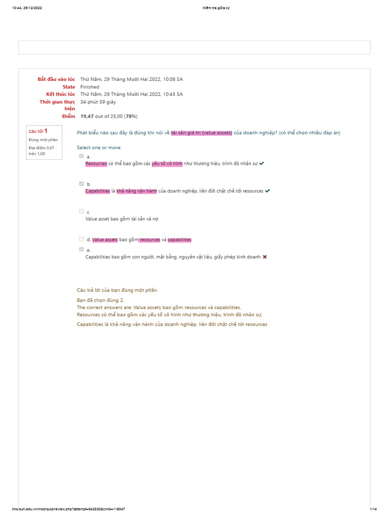 Kiểm tra giữa kỳ CLKD | PDF