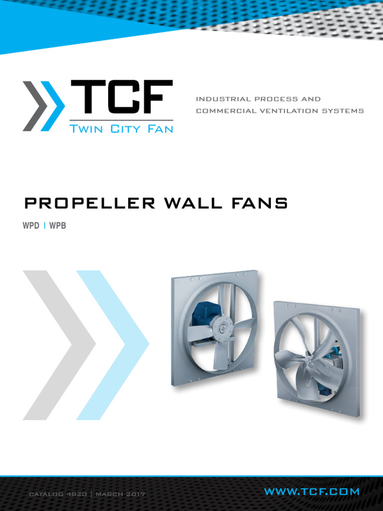 WPD WPB Propeller Wall Fans Catalog 4820 | PDF | Switch | Propeller