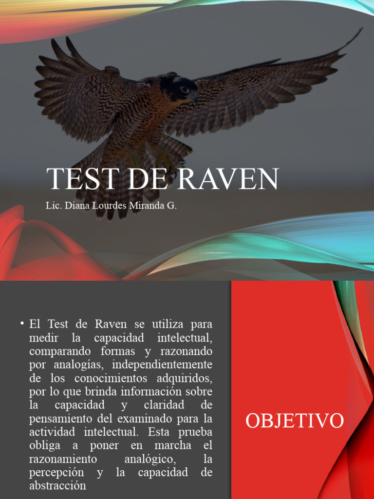 Test de Raven: Evaluación Intelectual | PDF | Inteligencia | Percepción