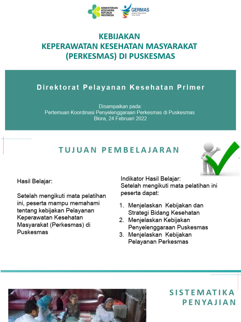 Kebijakan Pelayanan Perkesmas | PDF | Kesehatan Holistik