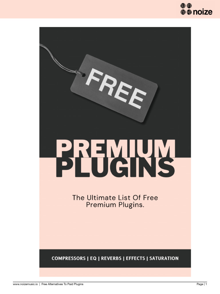Premium Plugins Cheat Sheet | PDF | Sound Recording | Sound