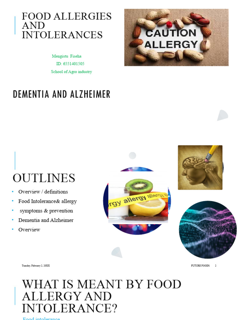 Understanding Food Allergies and Intolerances | PDF | Food Intolerance ...