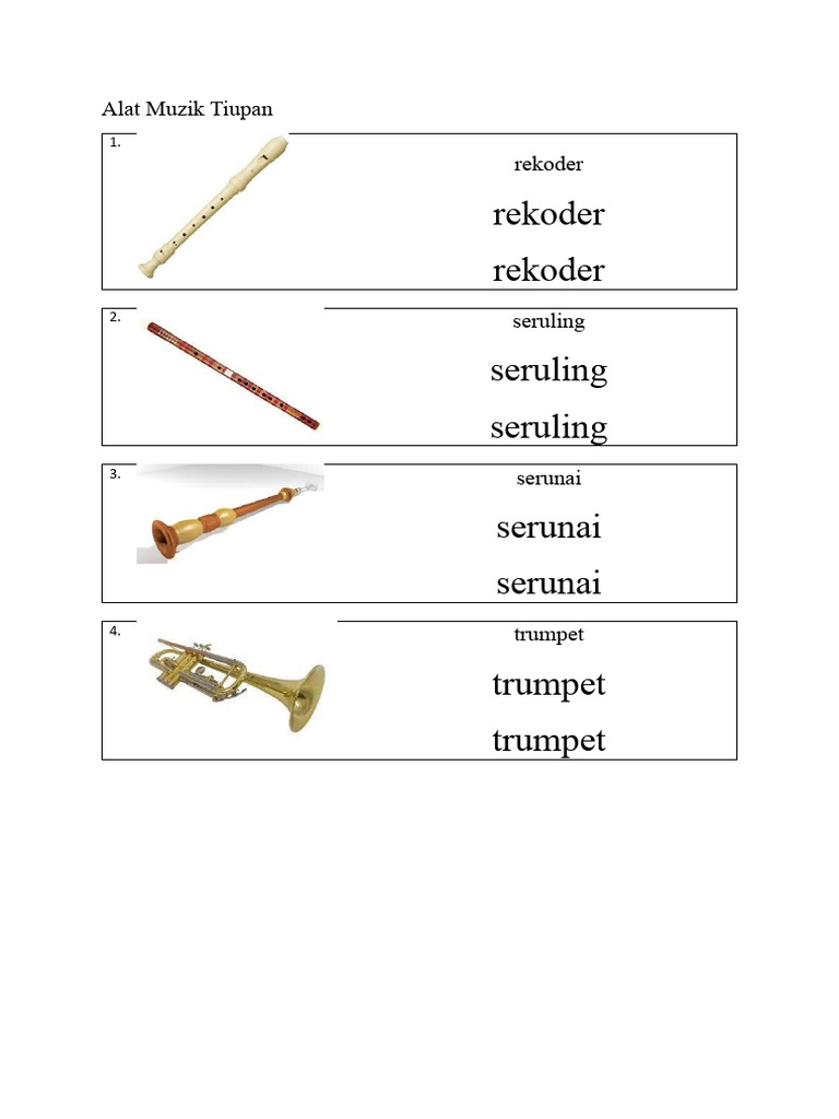 Alat Muzik Tiupan | PDF