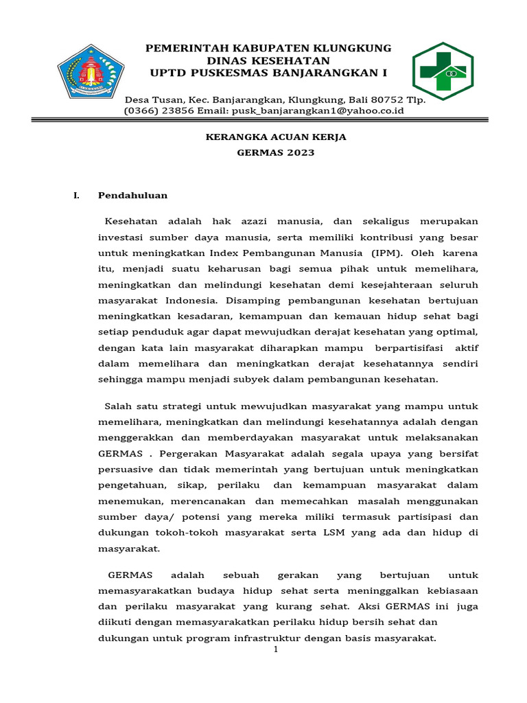 KAK Germas 2023 | PDF