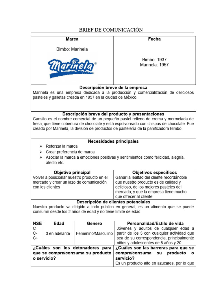 Brief de Comunicación | PDF | Marca | Business