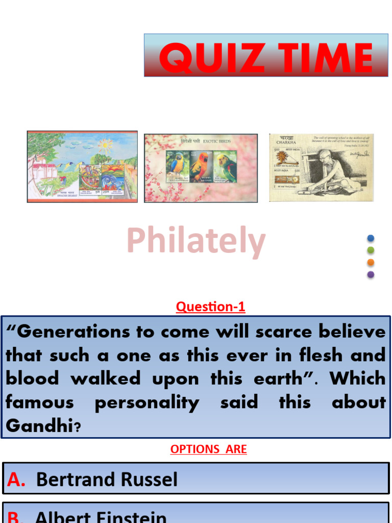 Philately Quiz Questions and Answers | PDF