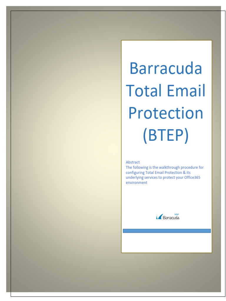 Barracuda Total Email Protection Deployment Guide | PDF | Email Spam ...