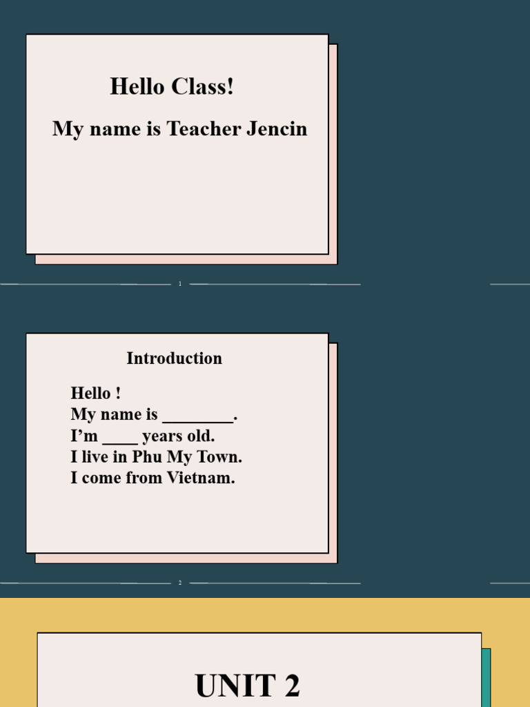 Gogo 1 - Unit 1 | PDF