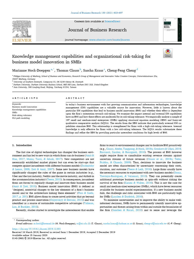 Methodology | PDF | Business Model | Innovation