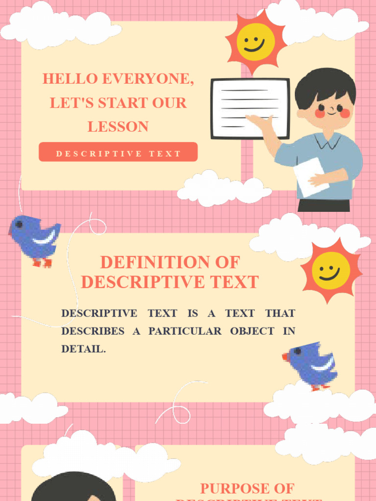 Descriptive Text | PDF | Adjective | Language Mechanics