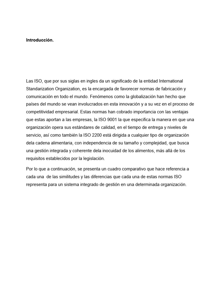 Cuadro Comparativo Sobre Normativas Iso 9001 y 2200. | PDF | Seguridad ... Cuadro Comparativo Sobre Normativas Iso 9001 y 2200. | PDF | Seguridad ...