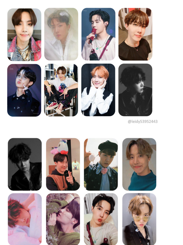 Photocards J-Hope BTS (2 de 3) | PDF