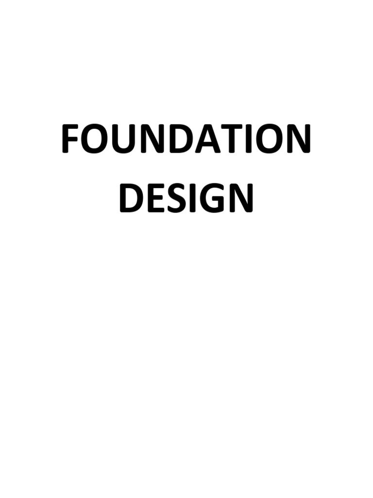 Foundation Design | PDF | Pascal (Unit) | Building Engineering