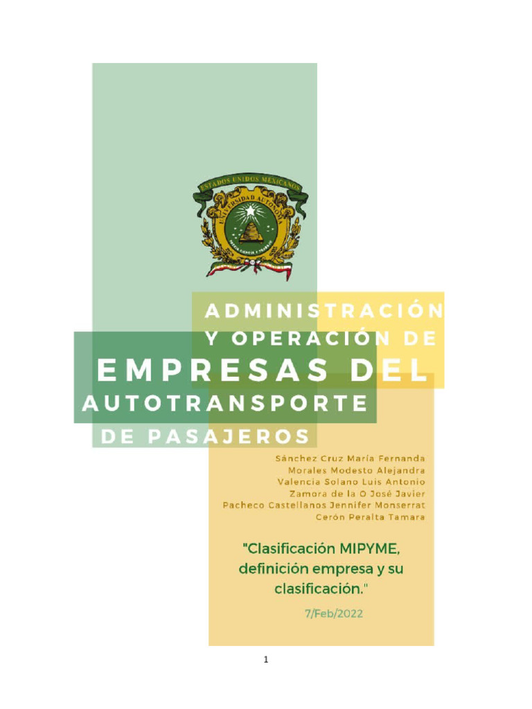 Eq1 MIPYME | PDF | Pequeñas y medianas empresas | Business