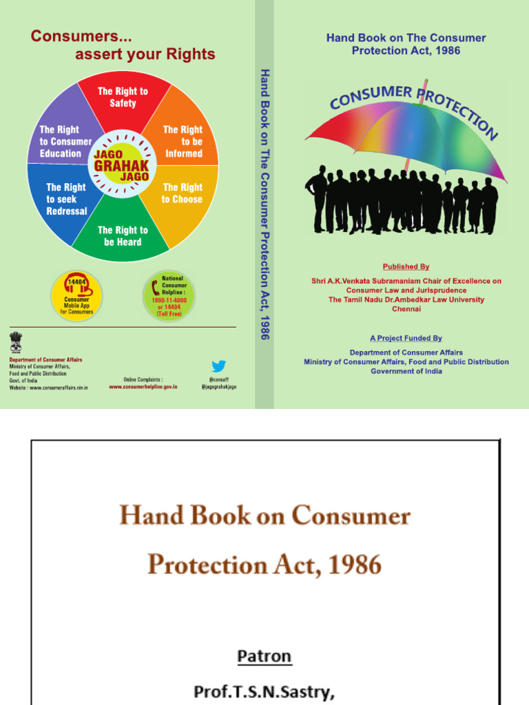 Hand Bookon Consumer Protection Act | PDF | Consumer Protection | Goods