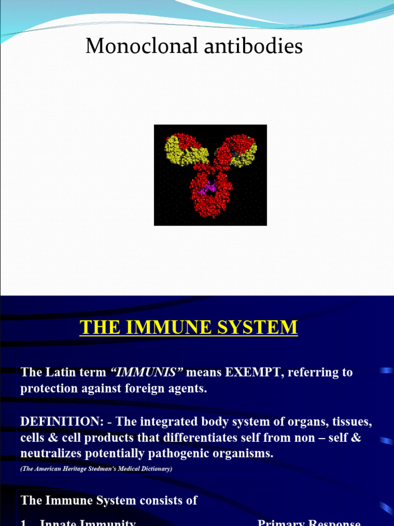 Monoclonal PPT Updated | PDF | Immune System | B Cell Monoclonal PPT Updated | PDF | Immune System | B Cell