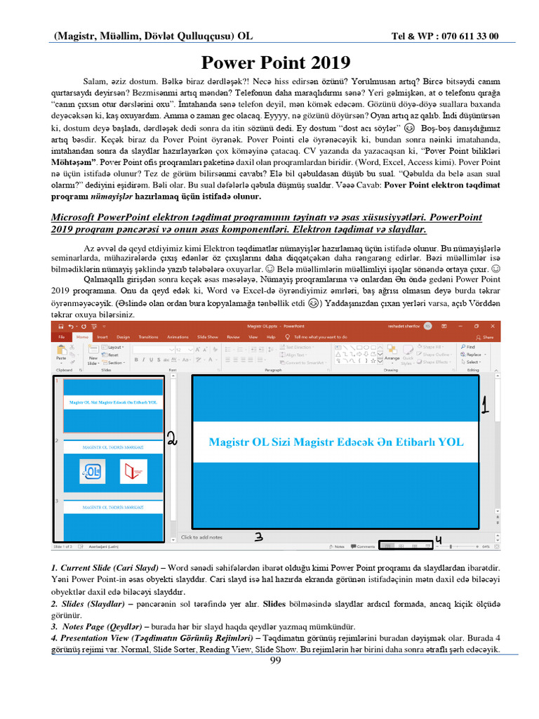 Ms PowerPoint 2019 Movzu 8 | PDF