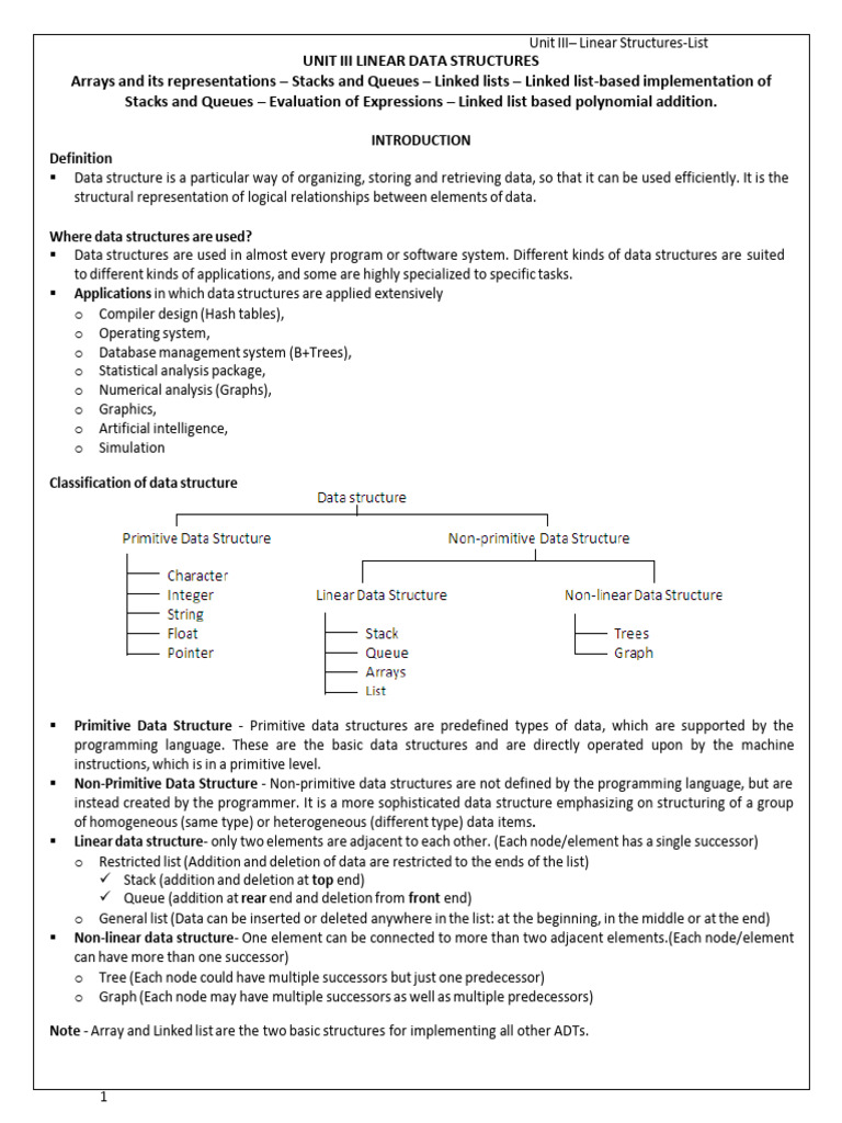 CS3353 Unit3 | Download Free PDF | Queue (Abstract Data Type) | Computer Programming