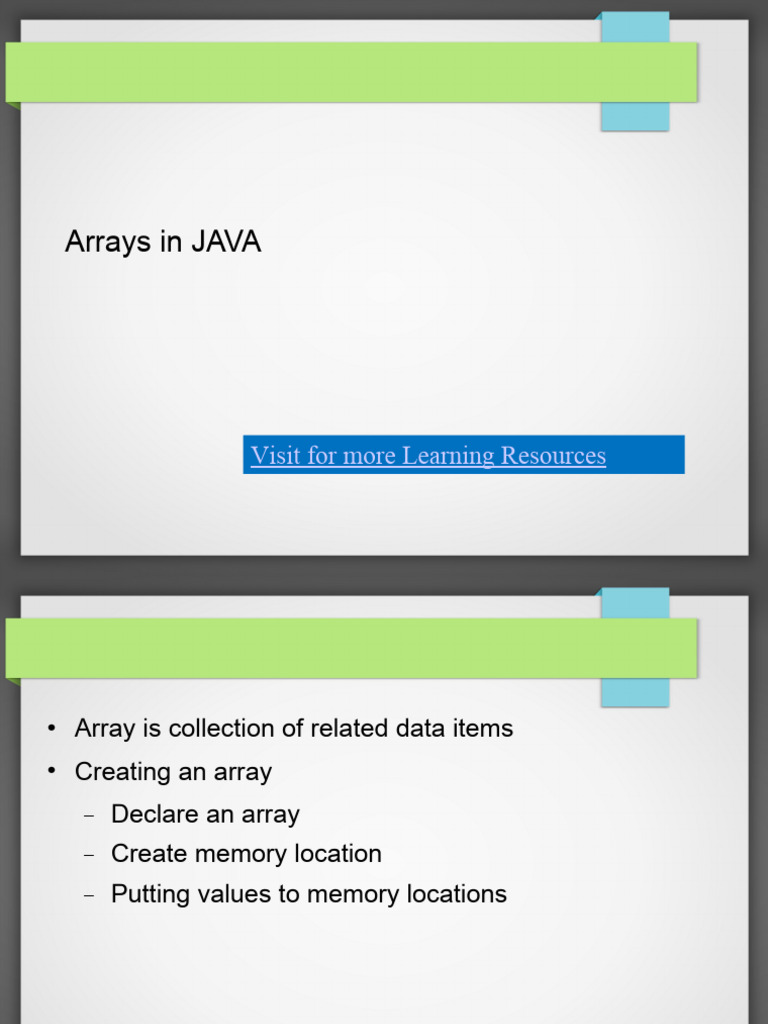 ARRAYS | PDF | Integer (Computer Science) | Variable (Computer Science) ARRAYS | PDF | Integer (Computer Science) | Variable (Computer Science)