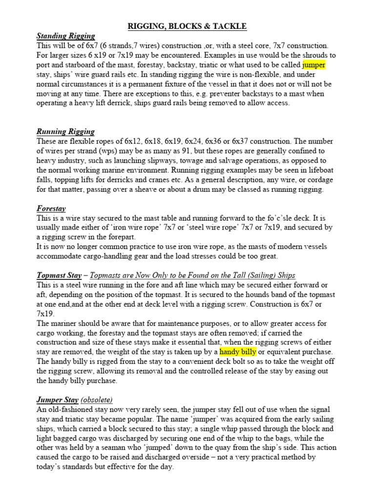 RIGGING | PDF | Mast (Sailing) | Rigging