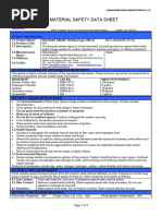 Material Safety Data Sheet: Unitor Usc | PDF | Firefighting | Personal Protective Equipment