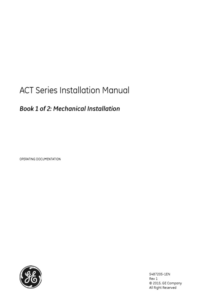 ACT Series Installation Manual Mechanical Installation | PDF