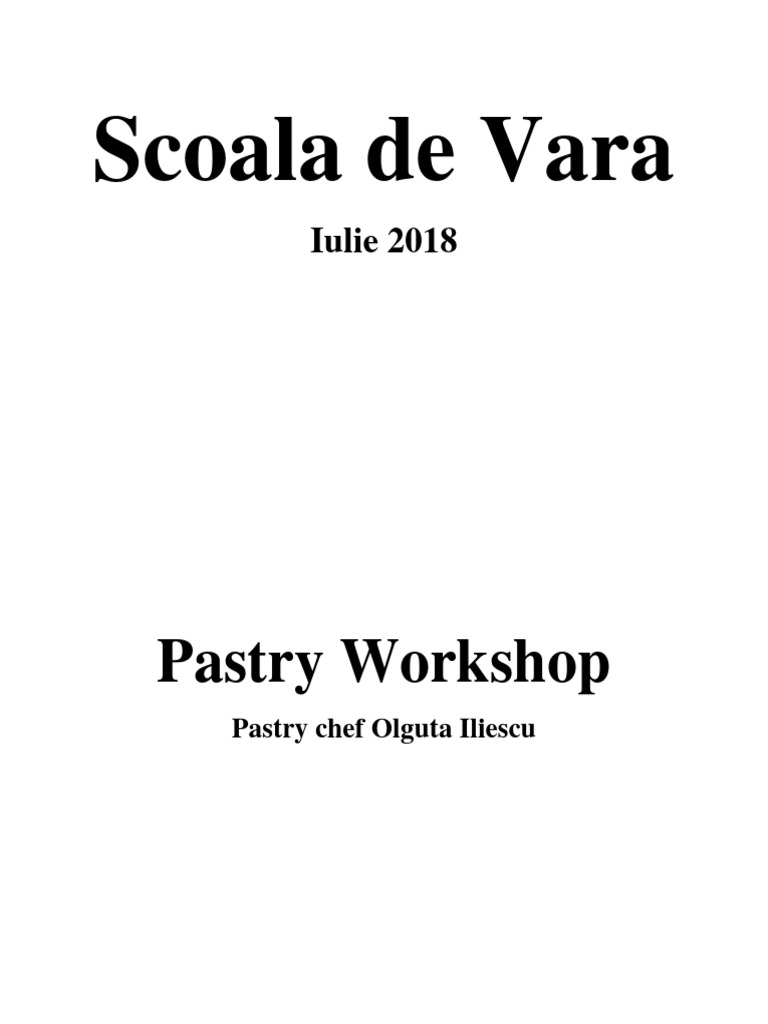 Scoala de Vara - Iulie 2018 | PDF