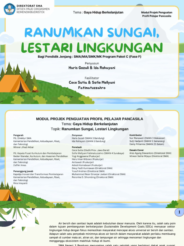 Modul Projek - Ranumkan Sungai, Lestari Lingkungan - Fase F | PDF