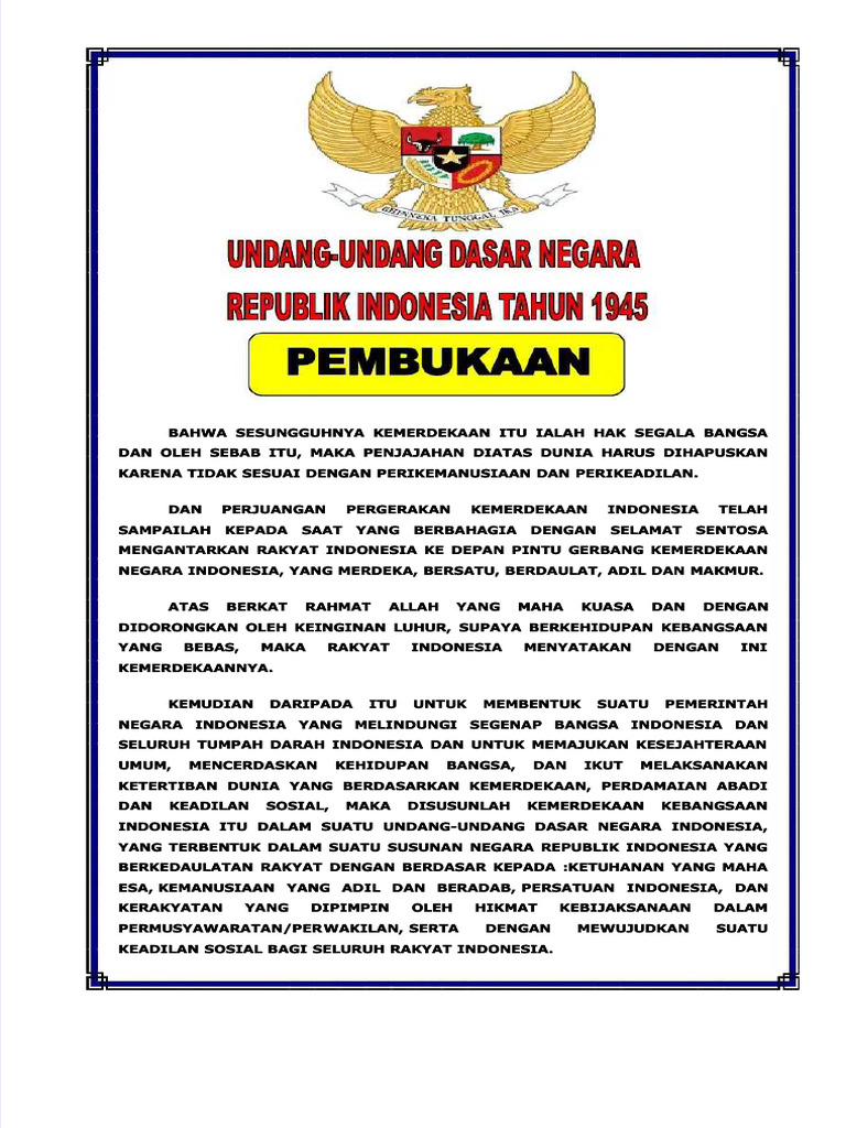 Pdf Teks Undang Undang Dasar 1945 Compress Pdf 