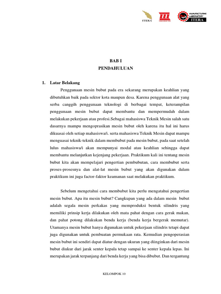 10 - Modul Mesin Bubut | PDF